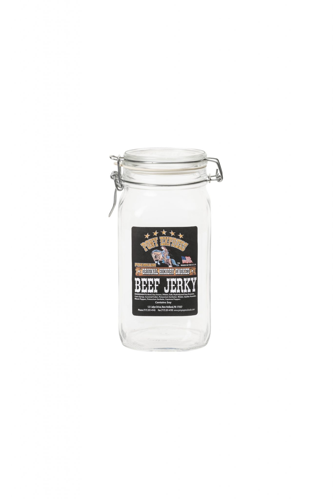 1.5 Liter Western Beef Jerky Jar | Beef Jerky Storage Jar